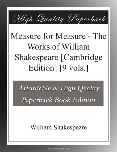 Measure for Measure - The Works of William Shakespeare [Cambridge ...